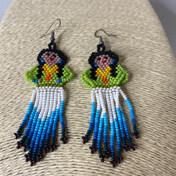 Jewelry | Vintage Seed Bead Dangle Earrings | Poshmark